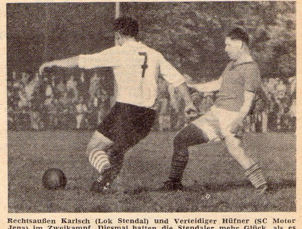 1957 15. Spieltag: BSG Lokomotive Stendal - SC Motor Jena 0:2 – FCC ...